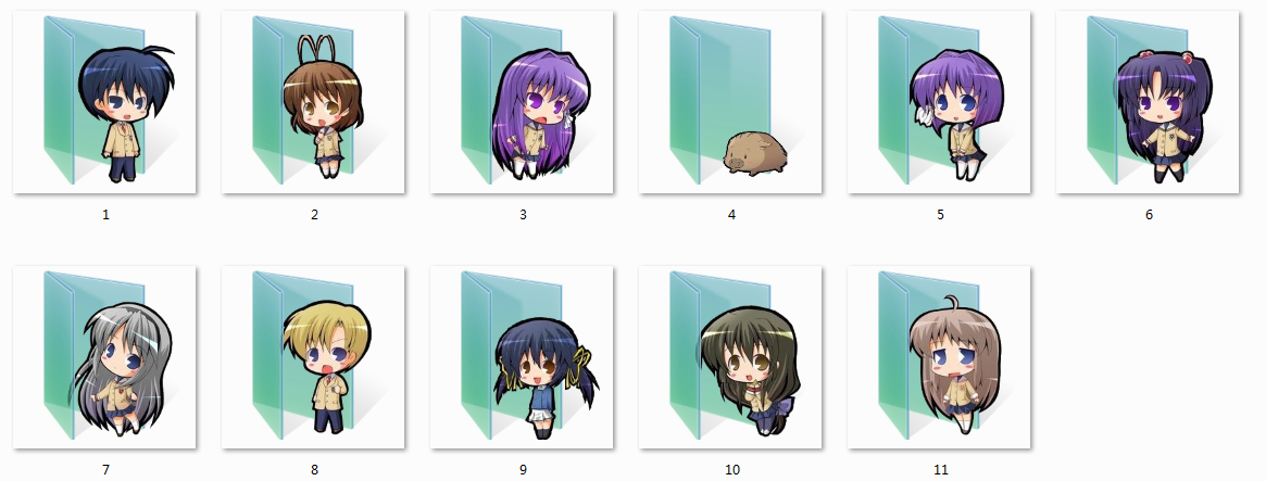 Clannad Folder Icons by Ginokami6 on DeviantArt
