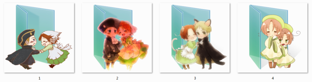 Chibitalia Folder Icons by Ginokami6 on DeviantArt
