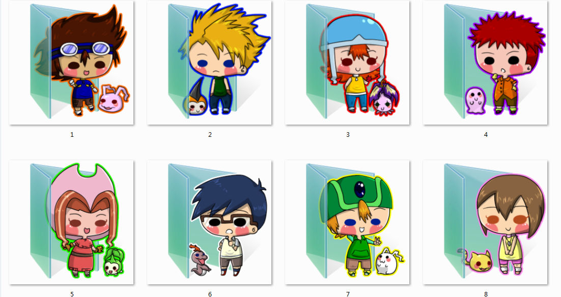 Digimon Folder Icons by Ginokami6 on DeviantArt