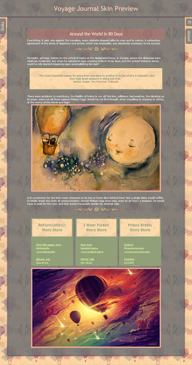 Voyage Journal Skin by artbymba on DeviantArt