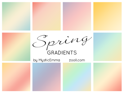 Spring Gradients by MysticEmma on DeviantArt