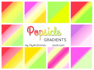 Popsicle Gradients by MysticEmma on DeviantArt