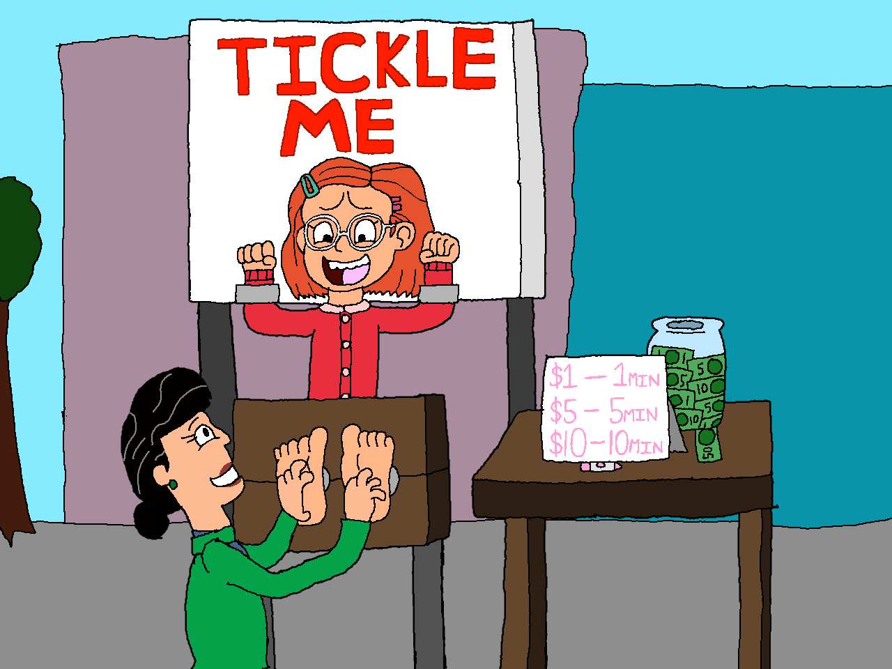 Turning Red: Meilin Lee Tickled by Axmarsonicfan121 on DeviantArt