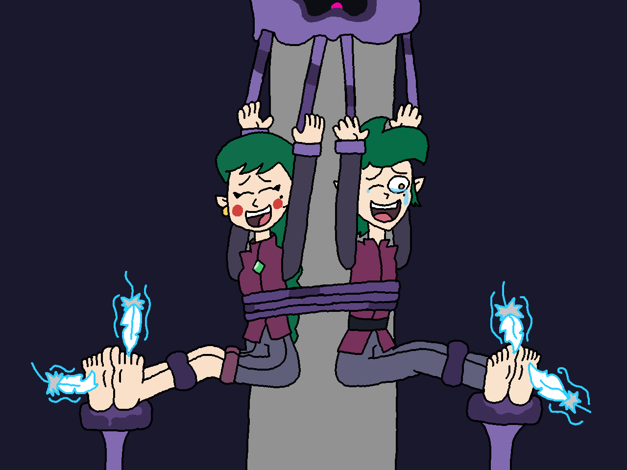 The Owl House Edric And Emira Blight Tickle By Axmarsonicfan121 On