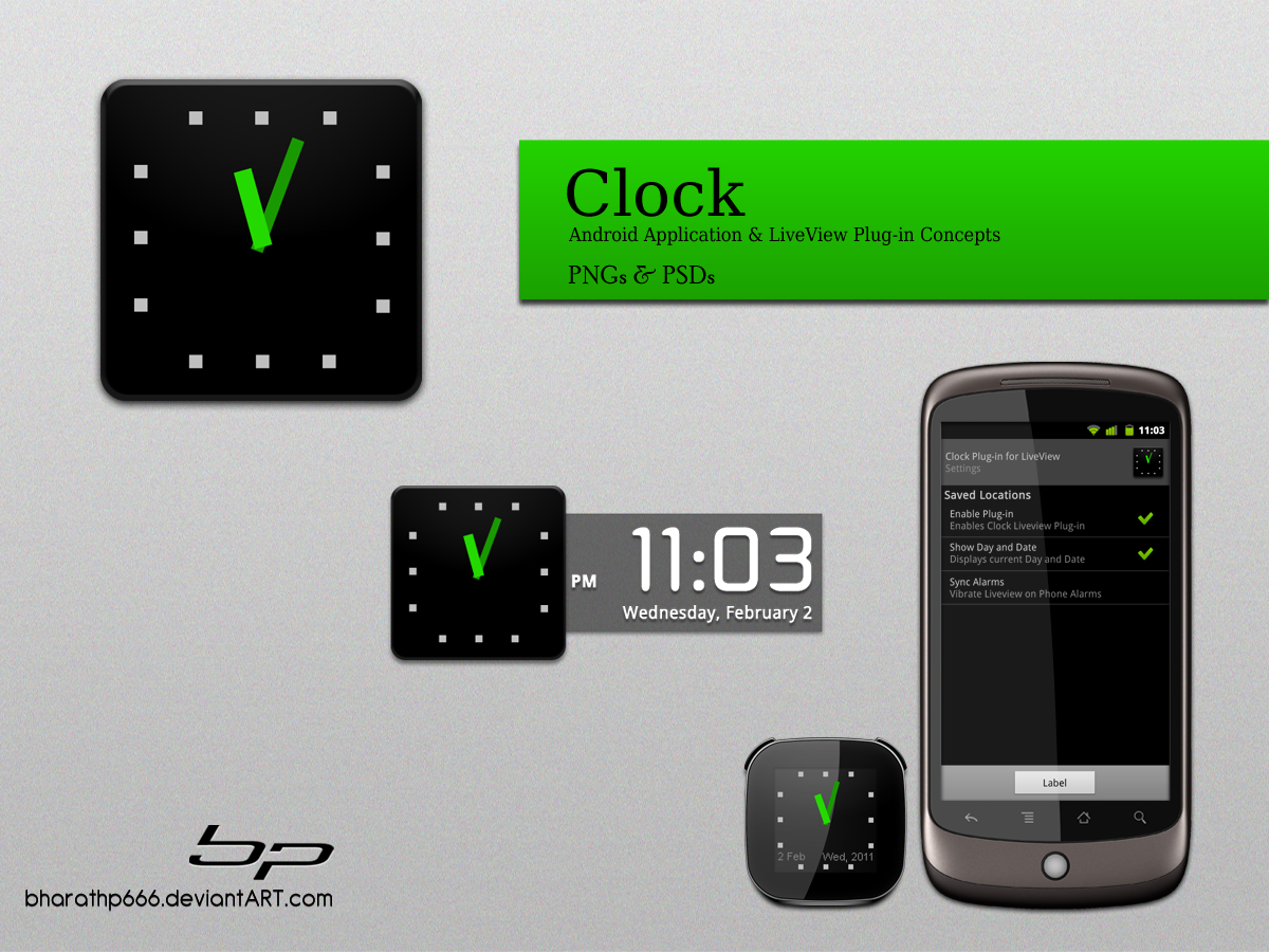 Android: Clock App. Concept by bharathp666 on DeviantArt