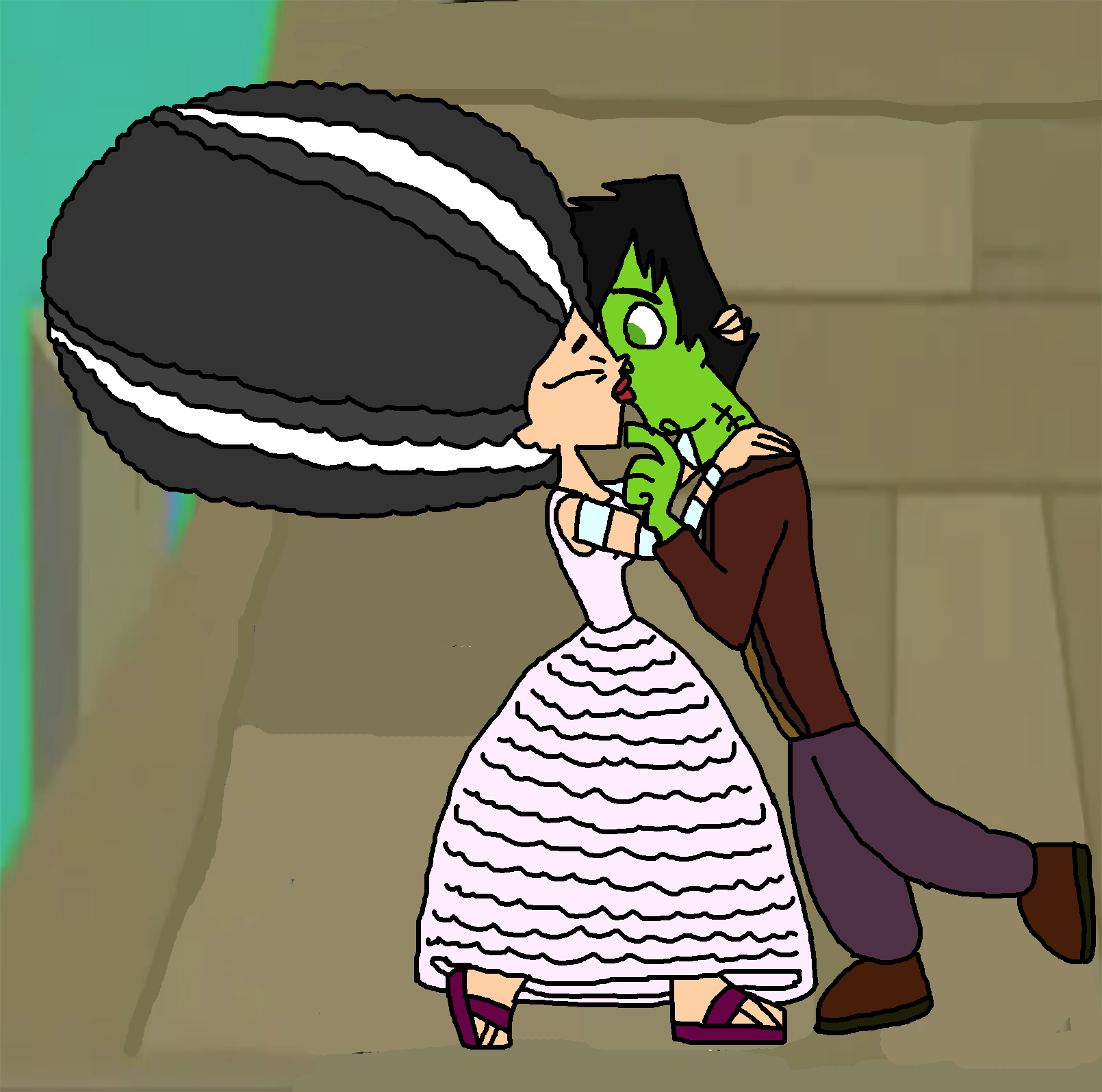 TDI Heather and Trent Frankenstein Kiss #78 by bigpurplemuppet99 on ...