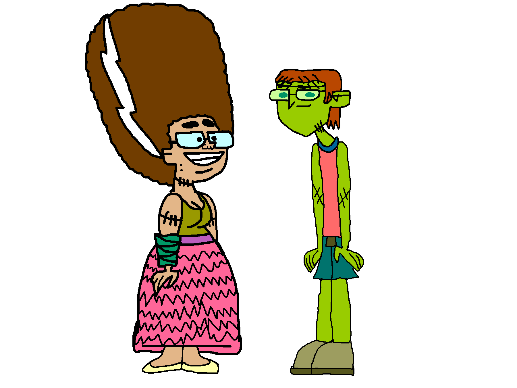 Total Drama Beth x Harold Frankenstein ReDesign by bigpurplemuppet99 on ...