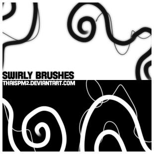 Swirly 2 brushes by thaispm2 on DeviantArt