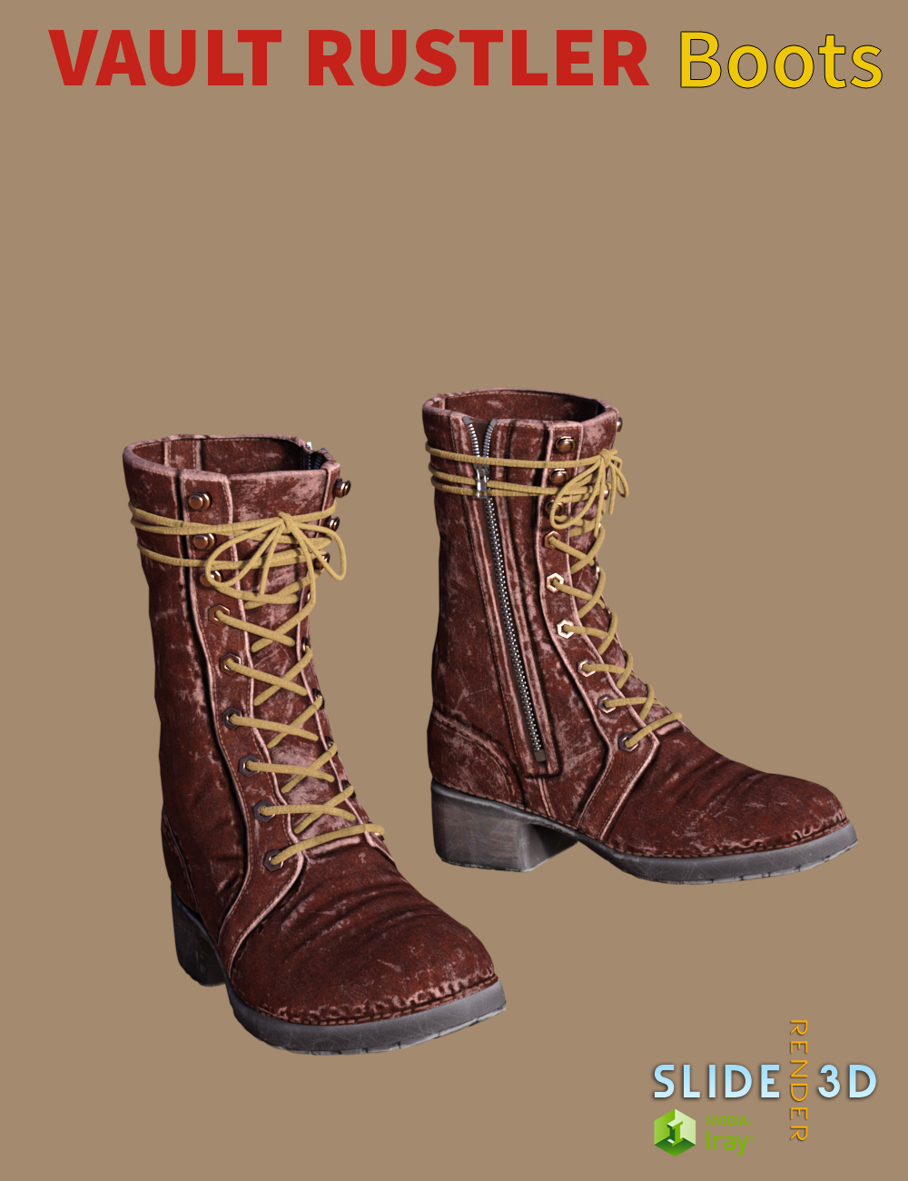 Slide3D-Vault Rustler-Boots Iray Mats(FREE) by Slide3D on DeviantArt