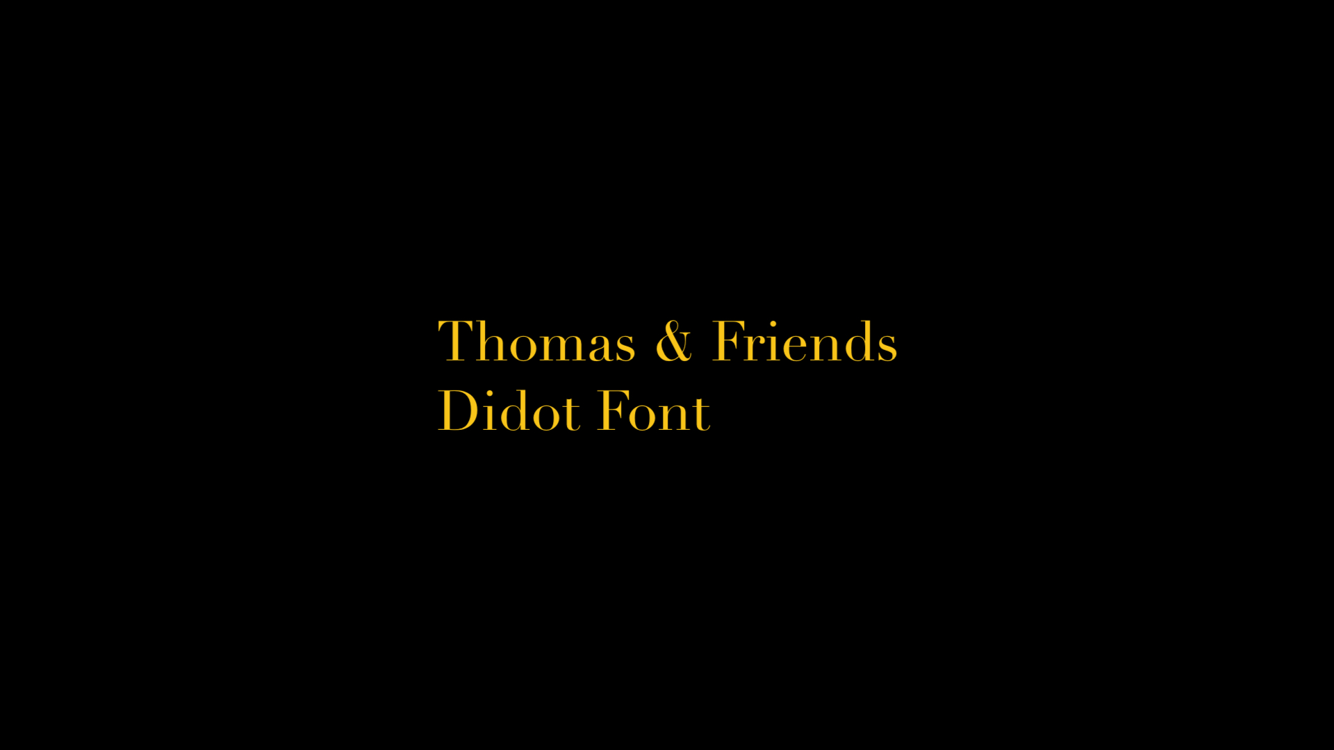 Thomas and Friends Linotype Didot LT Roman Font by Charlieaat on DeviantArt