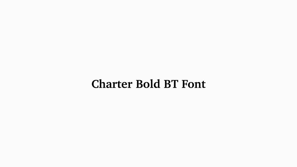 Charter Bold BT Warner Brothers Font by Charlieaat on DeviantArt