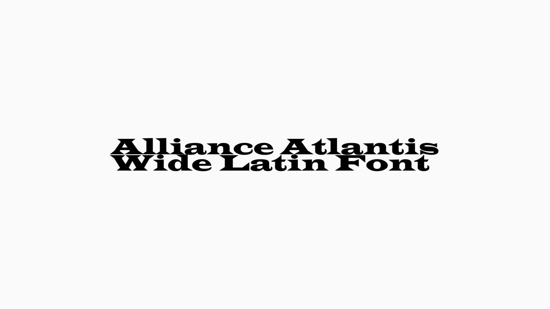 Alliance Atlantis - Wide Latin Font by Charlieaat on DeviantArt