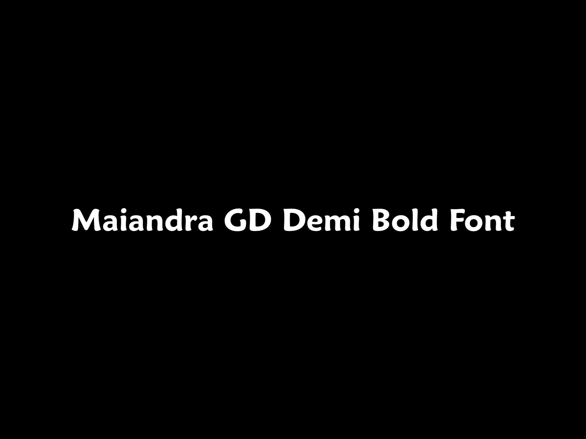 Maiandra GD Demi Bold Font by Charlieaat on DeviantArt