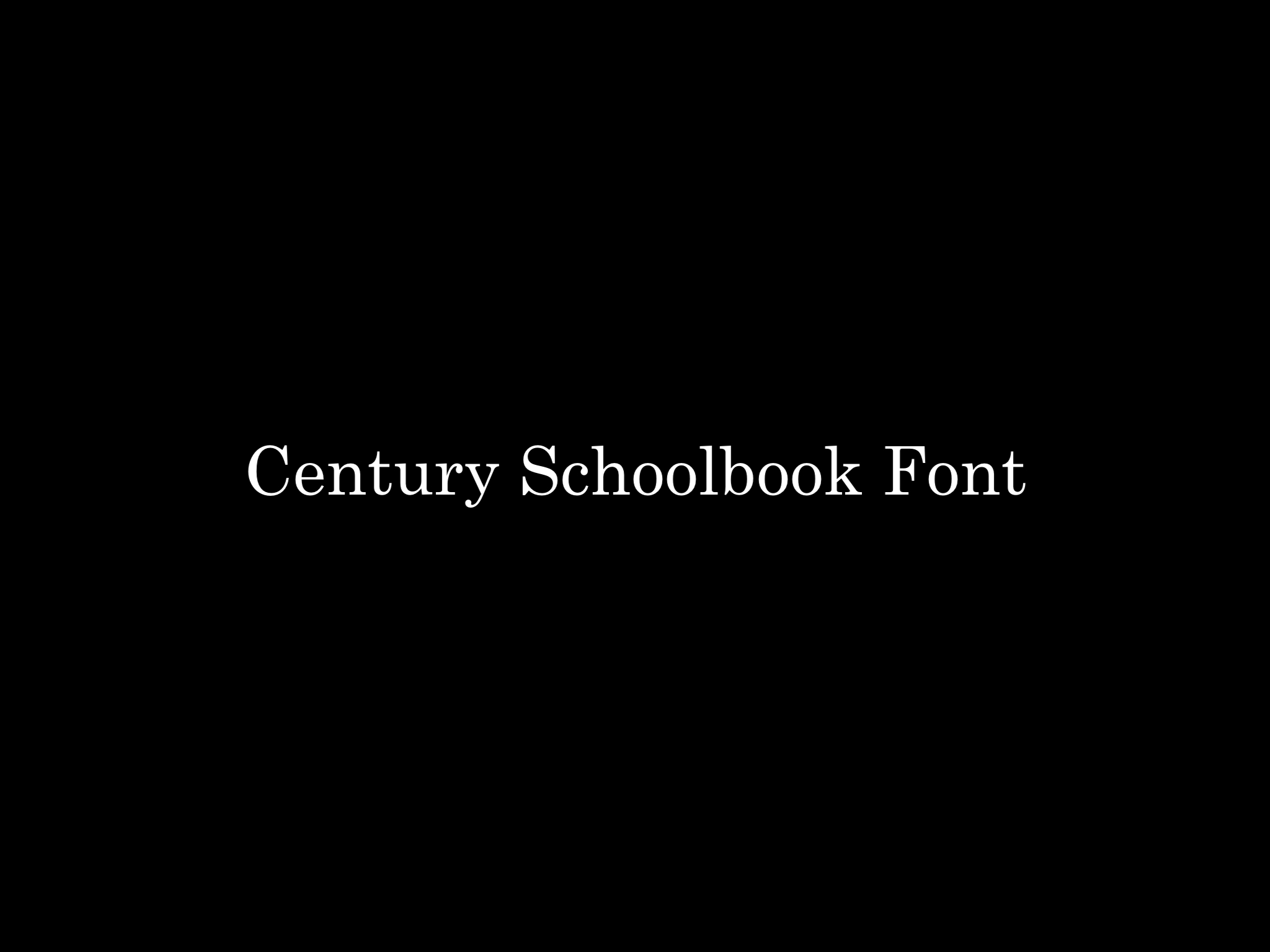 Century Schoolbook Font by Charlieaat on DeviantArt