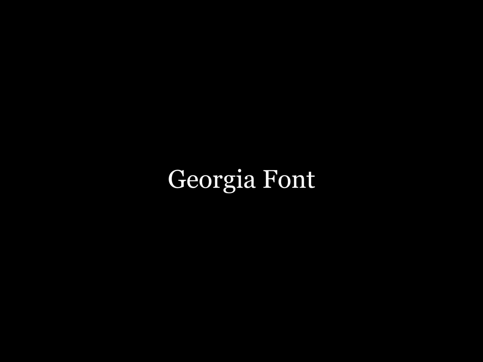 Georgia Font by Charlieaat on DeviantArt