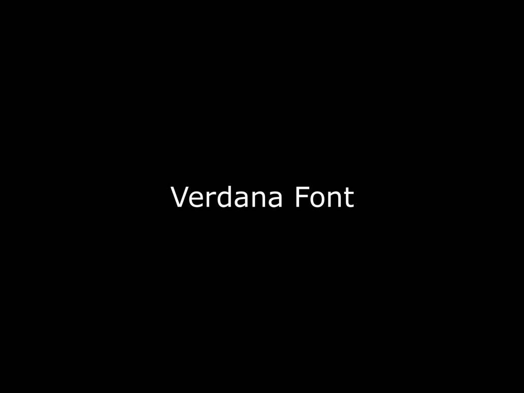 Verdana Font by Charlieaat on DeviantArt