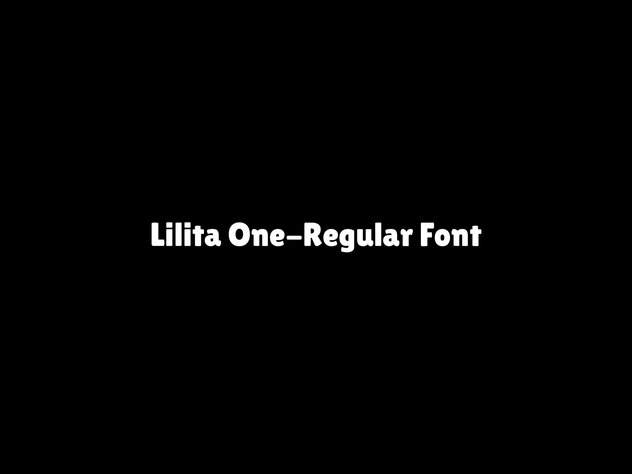 Lilita One-Regular Font by Charlieaat on DeviantArt