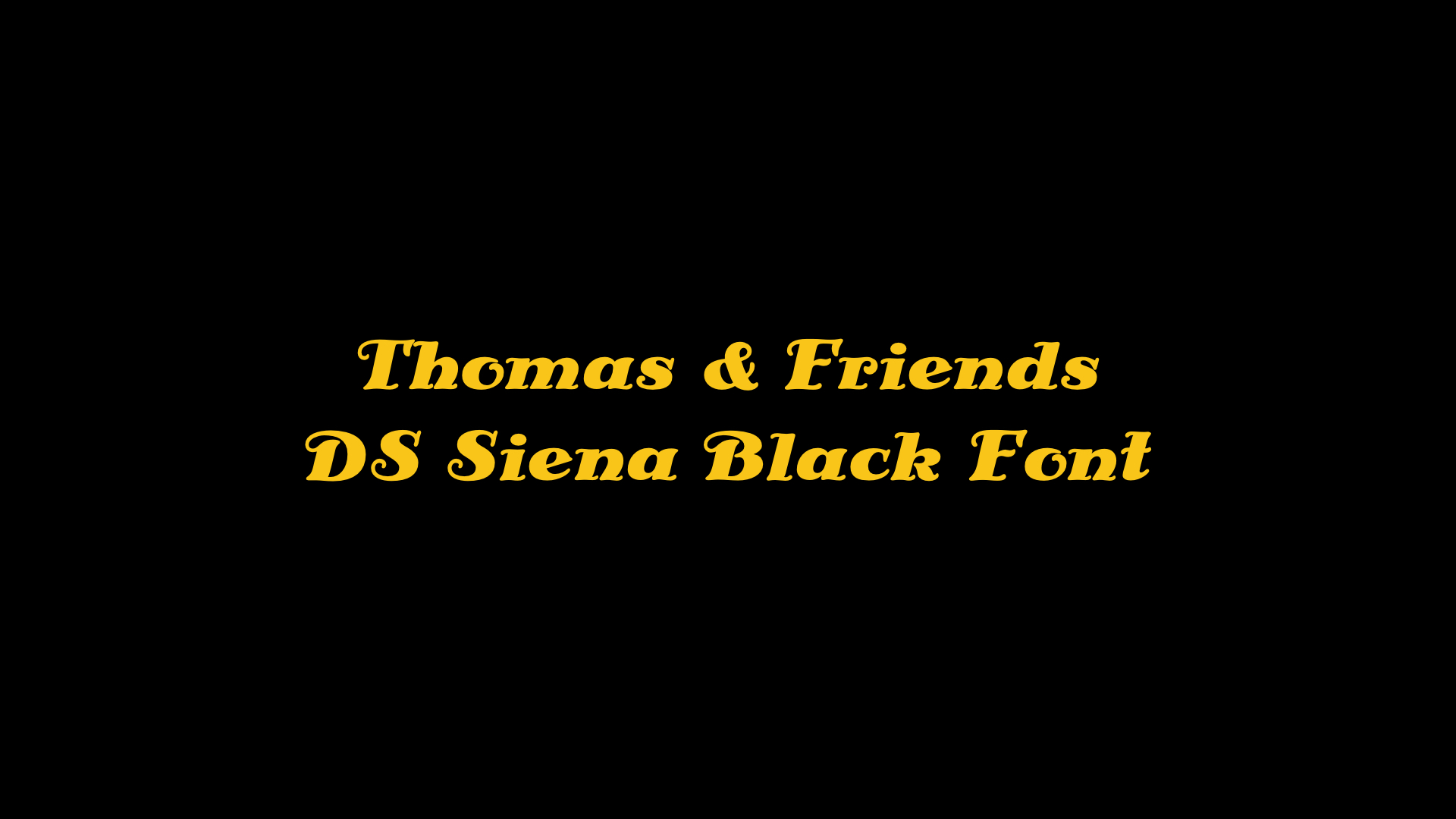Thomas and Friends DS Siena Black Font by Charlieaat on DeviantArt