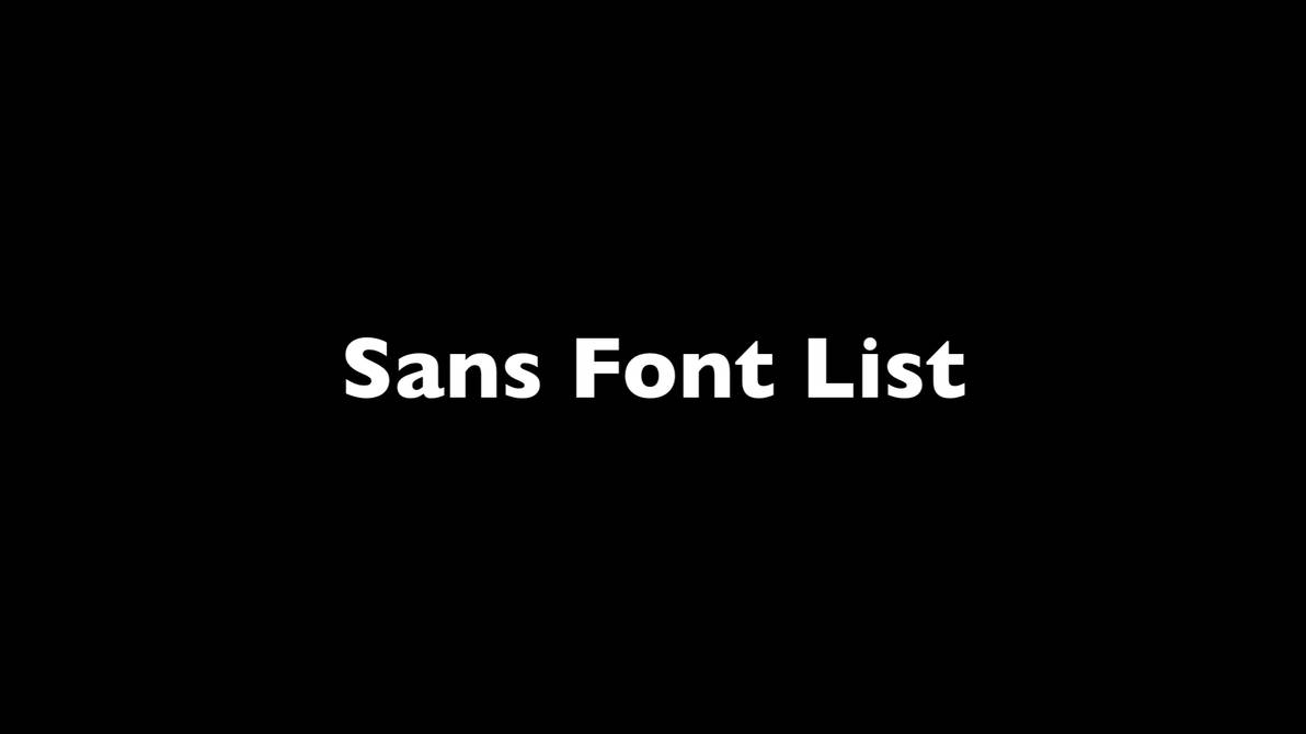YouTube Font List by Charlieaat on DeviantArt