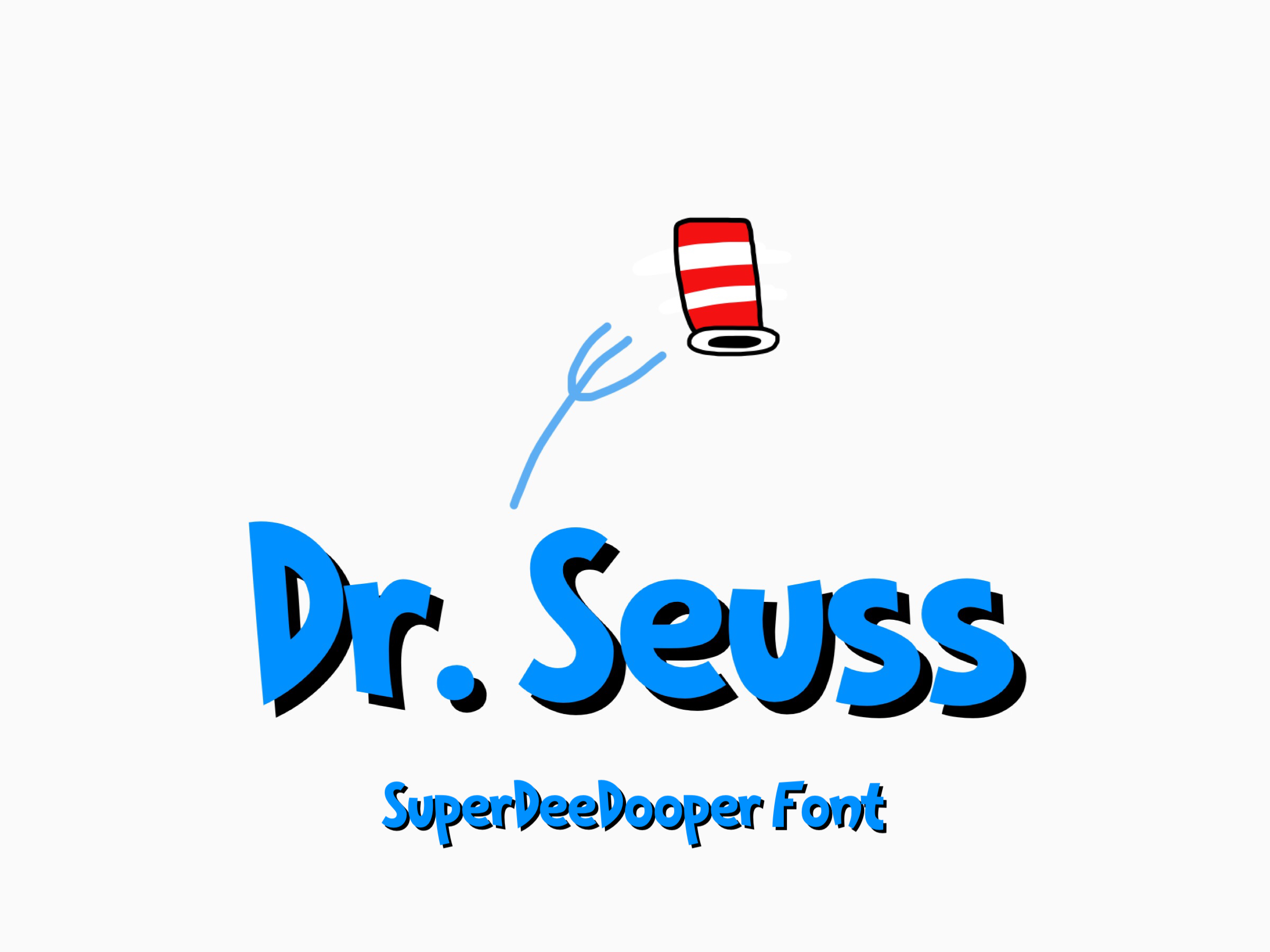 Seuss Font Dr. Seuss Font And Numbers For SVG, DXF, PNG, EPS