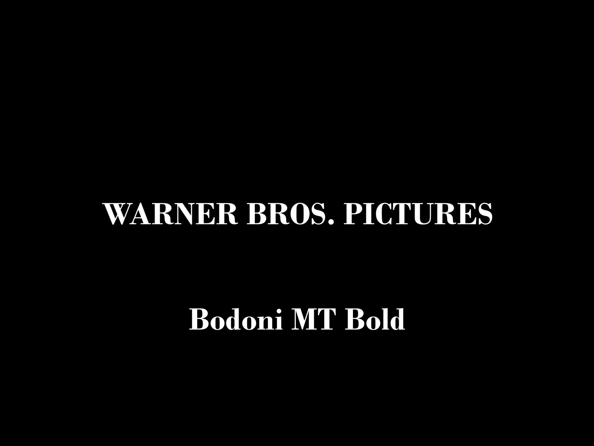 Warner Bros. - Bodoni MT Bold Font by Charlieaat on DeviantArt