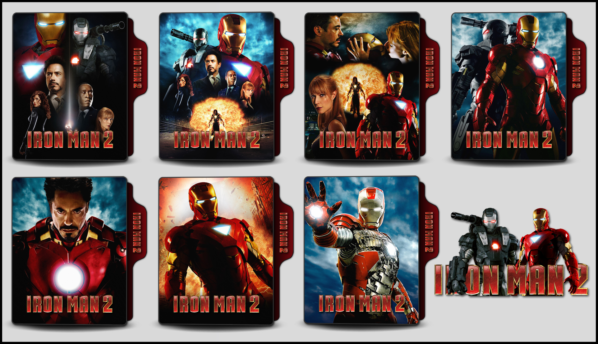 Iron Man 2 (2010) Folder Icons by OnlyStyleMatters on DeviantArt