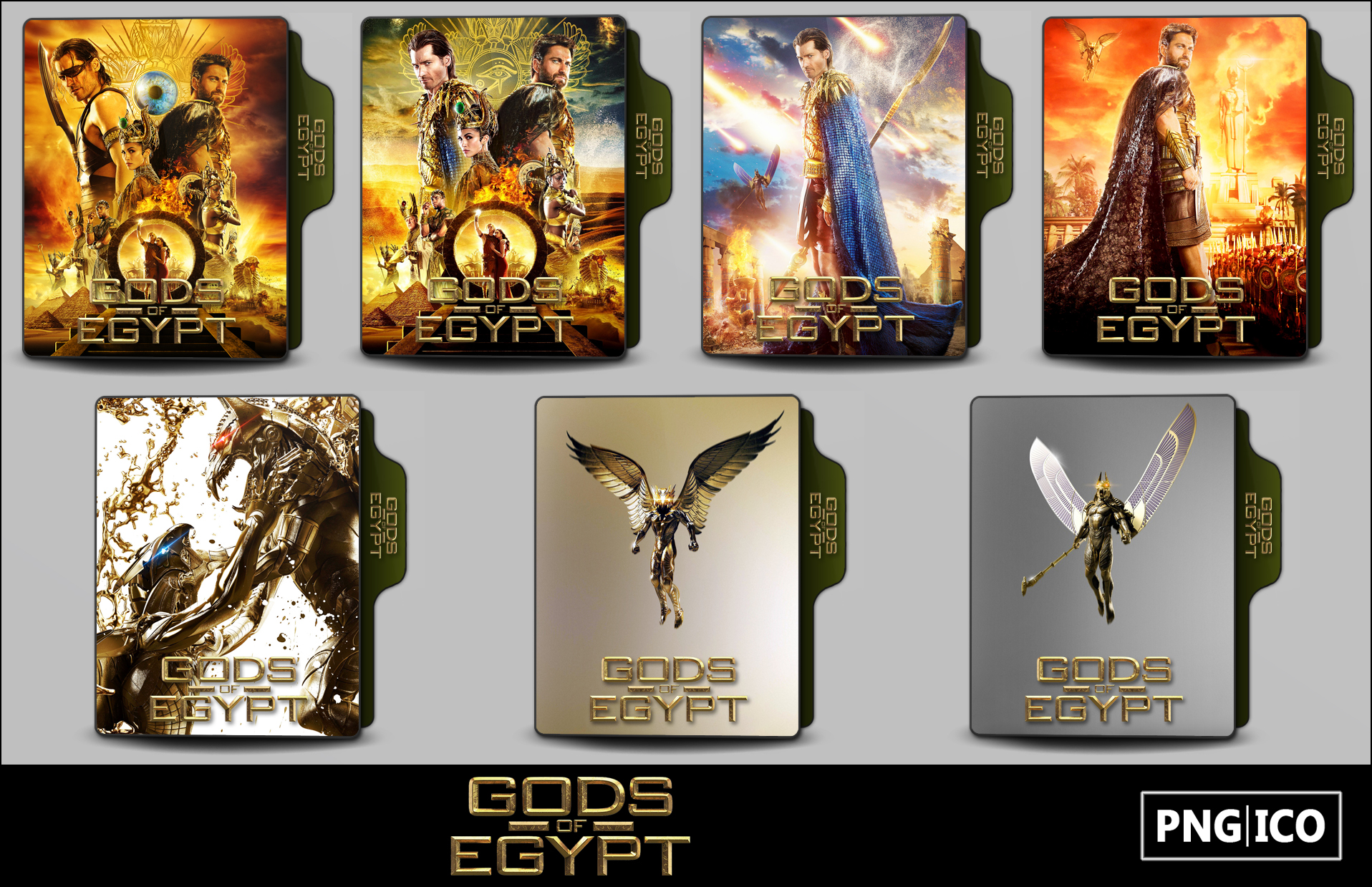 Gods of Egypt (2016) Folder Icons by OnlyStyleMatters on DeviantArt