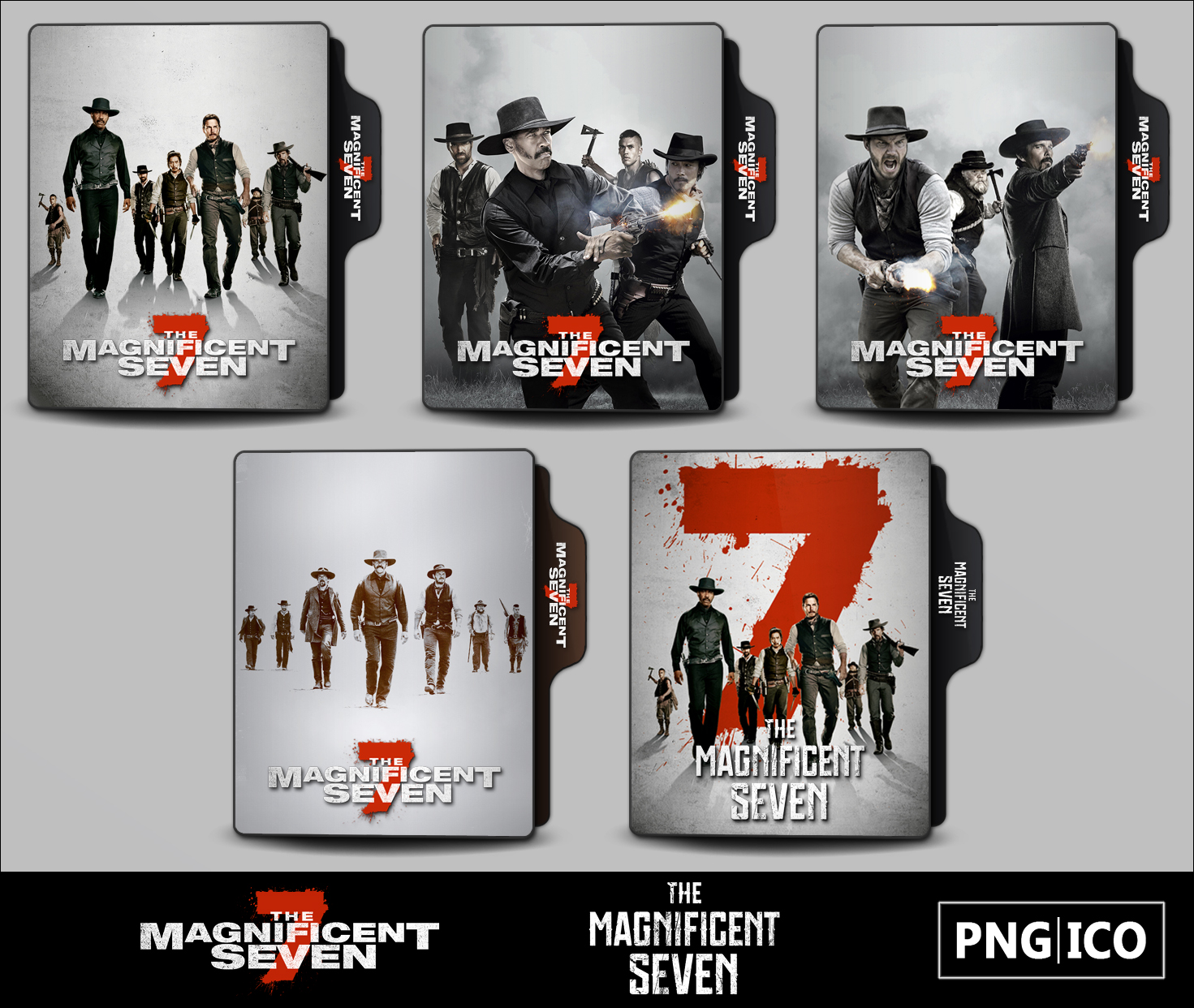 The Magnificent Seven (2016) Folder Icons by OnlyStyleMatters on DeviantArt