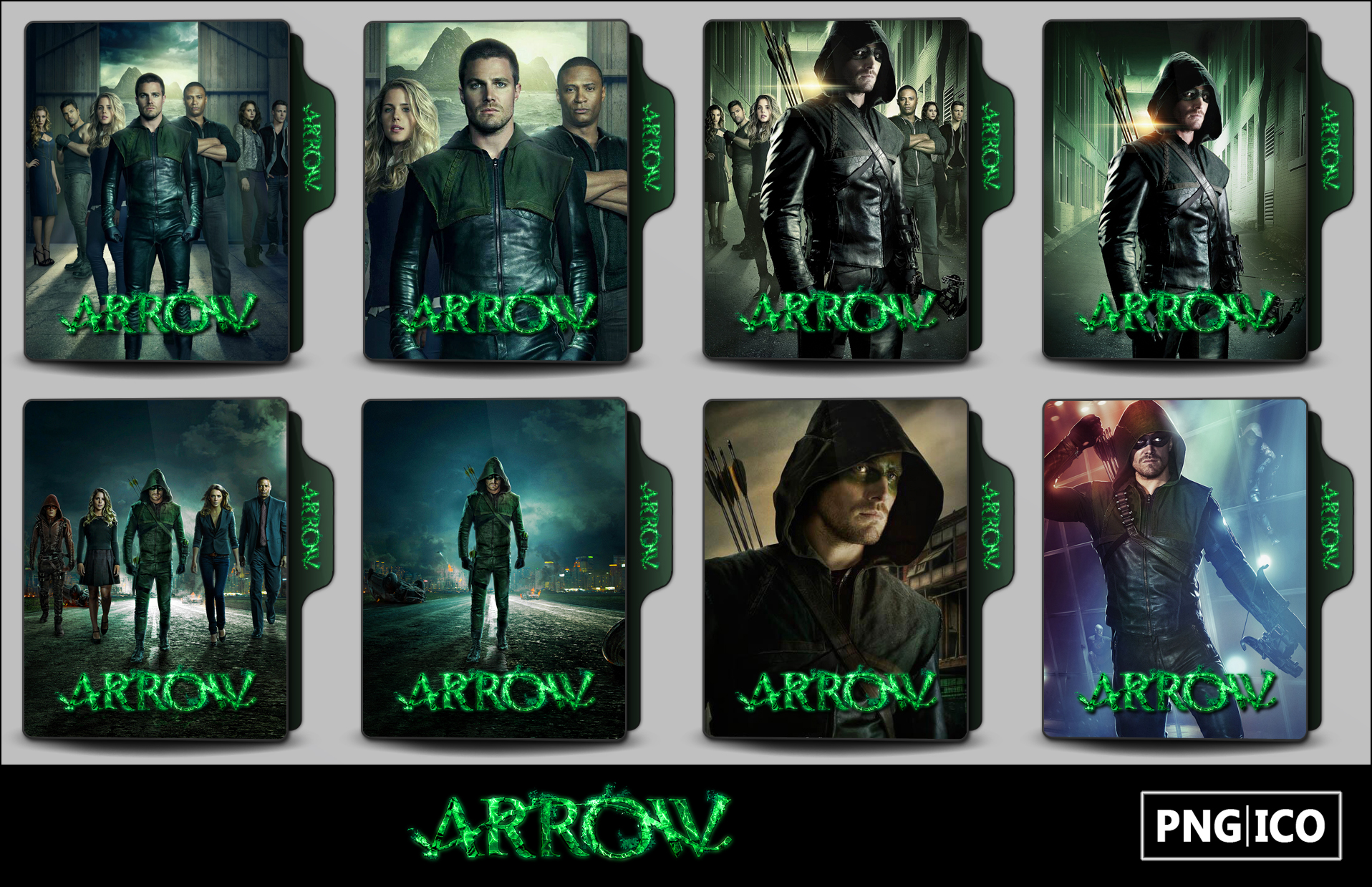 Arrow Season 2-3 Folder Icons by OnlyStyleMatters on DeviantArt