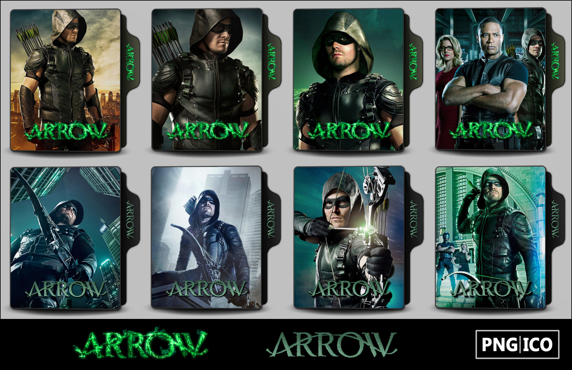Arrow Season 4-5 Folder Icons by OnlyStyleMatters on DeviantArt