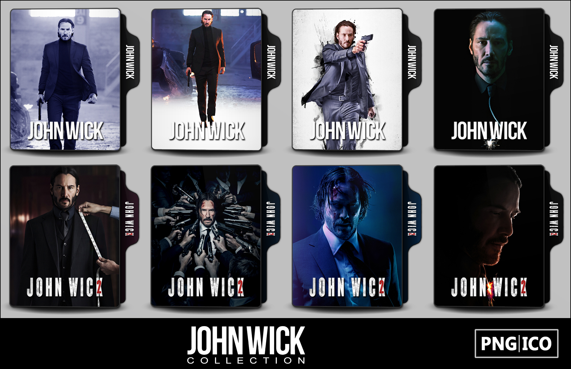John Wick Collection Folder Icons by OnlyStyleMatters on DeviantArt