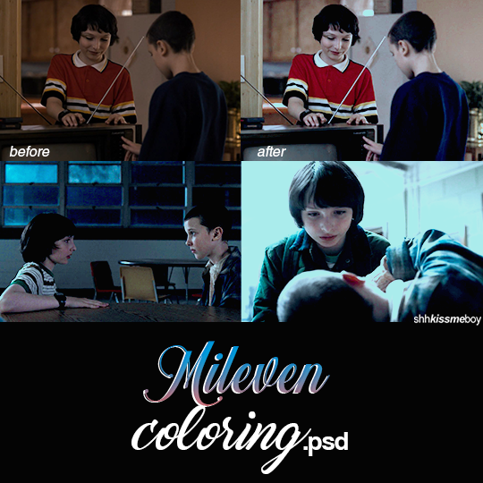 mileven psd coloring by ShhKissMeBoy on DeviantArt