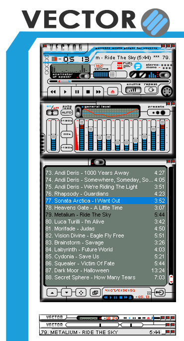 Vector winamp skin by samiximas on DeviantArt