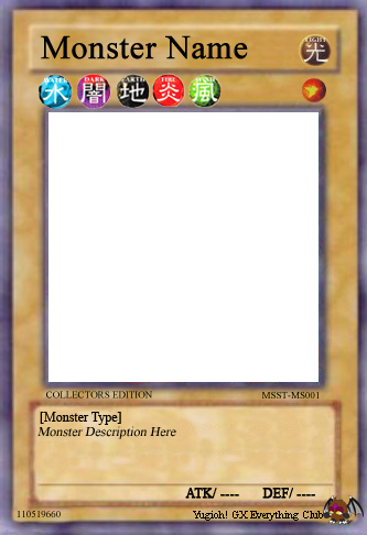 Monster Card Template :normal: by YGO-GX-TEC on DeviantArt