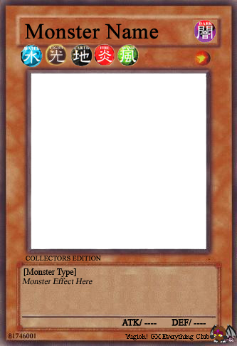 Monster Card Template :effect: by YGO-GX-TEC on DeviantArt