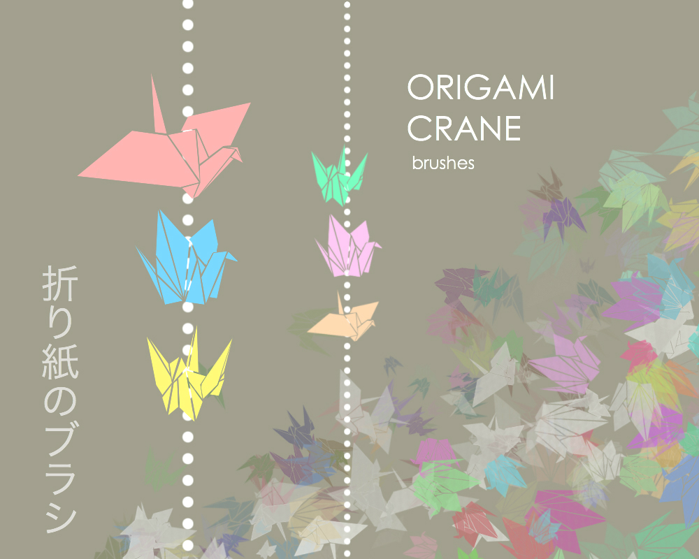 Origami Crane brushes by shinkui on DeviantArt