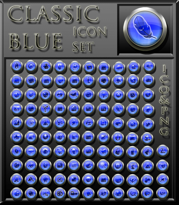 classic blue iconset by xylomon on DeviantArt