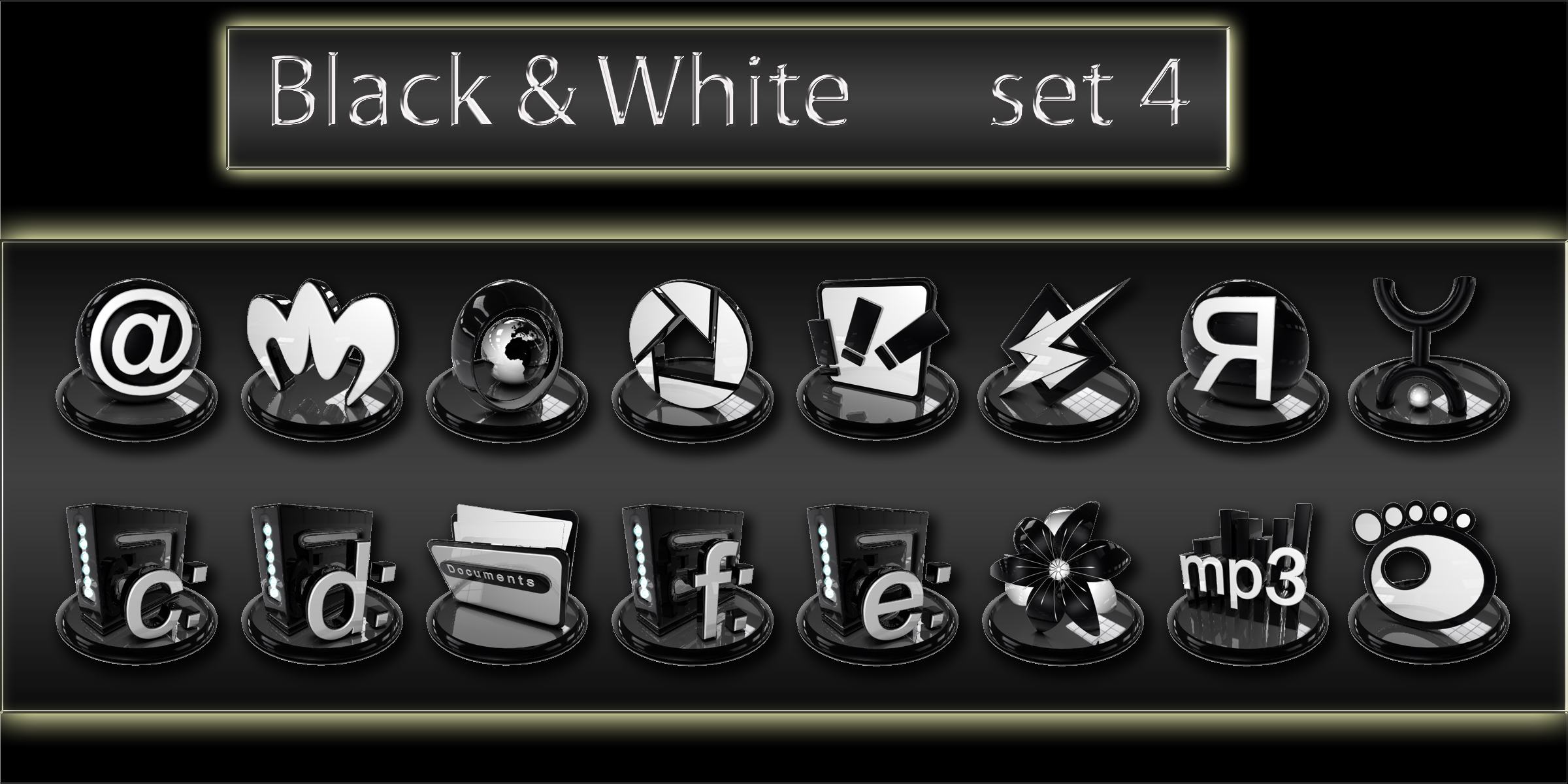 black and white icons set4 by xylomon on DeviantArt