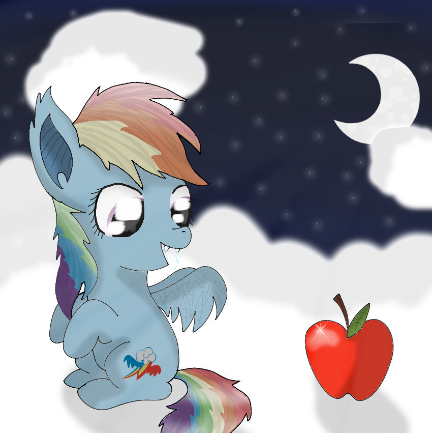 Itty Bitty Dashie-Bat by ChanceyB on DeviantArt