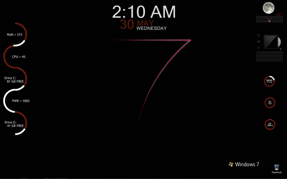 First Rainmeter Screen by Jam4l on DeviantArt