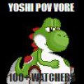 Yoshi eats you by wallacerichards15 on DeviantArt