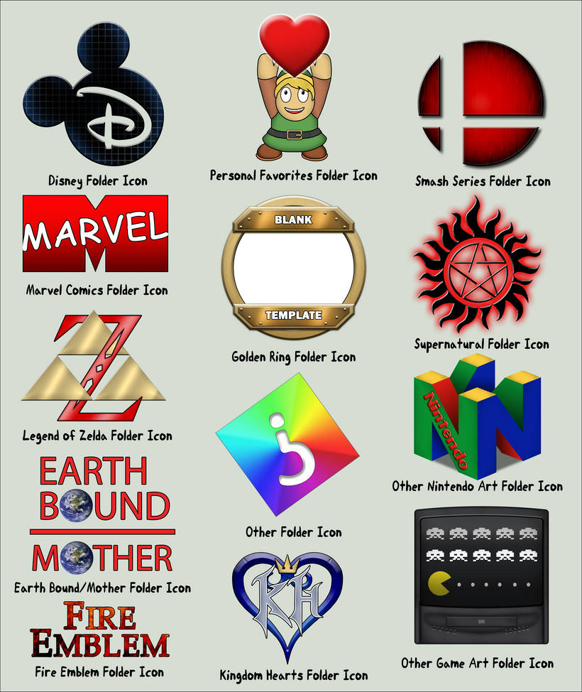 Fan Art Folder Icons by BLUEamnesiac on DeviantArt