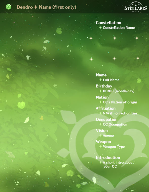 Stellaris Impact -Dendro App by WisperSong on DeviantArt