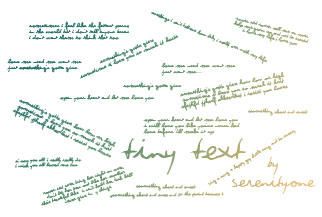 Tiny Text by SereneBrushes on DeviantArt