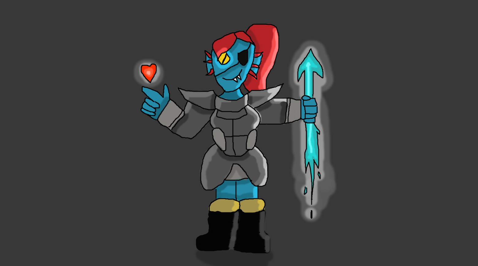 Undyne - Colored by Cmacc100 on DeviantArt