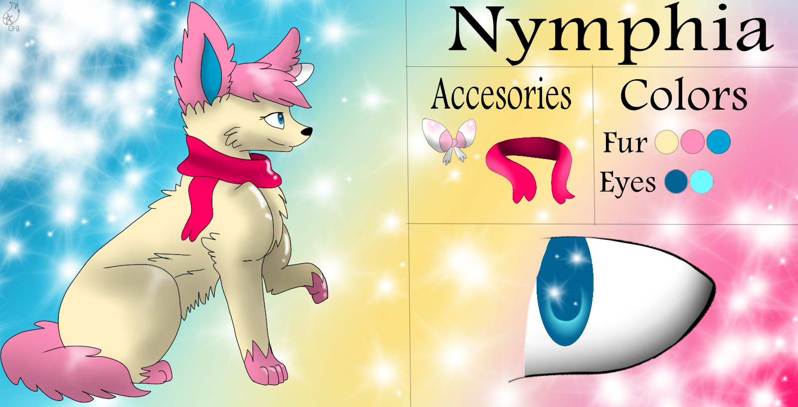 Nymphia ref by CosmicFlareBlaze on DeviantArt