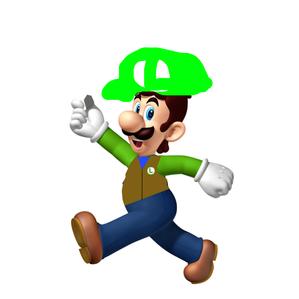 Luigi With A Hat by IsaacWatson on DeviantArt