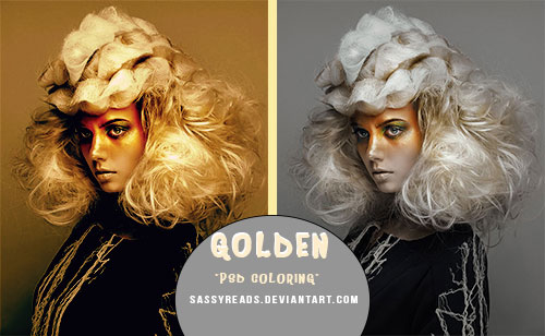 Golden # PSD coloring by SassyReads on DeviantArt