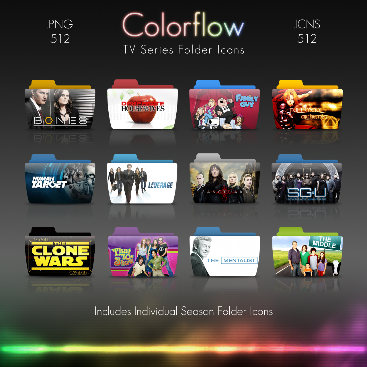Colorflow TV Folder Icons 7 by Crazyfool16 on DeviantArt