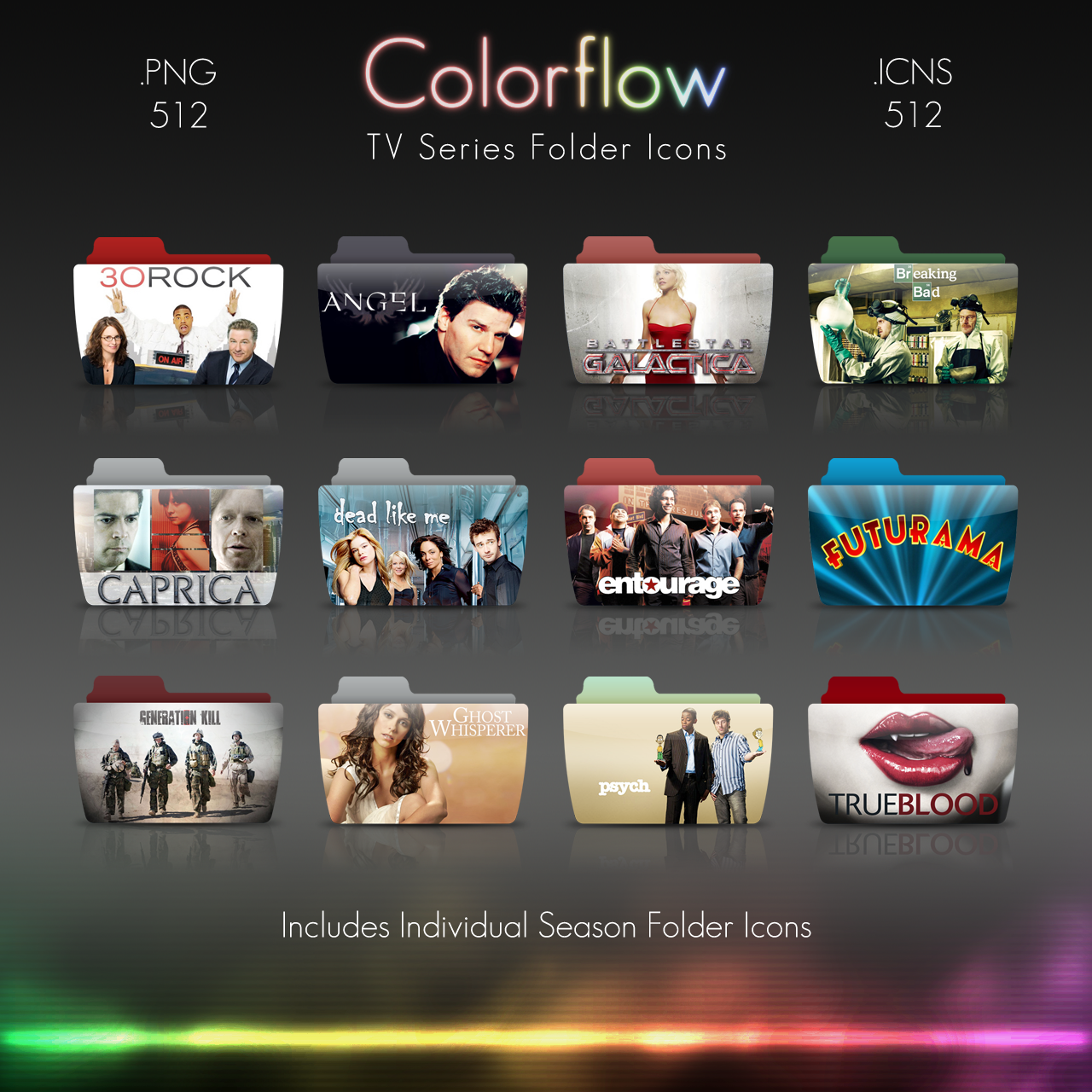 Colorflow TV Folder Icons 8 by Crazyfool16 on DeviantArt